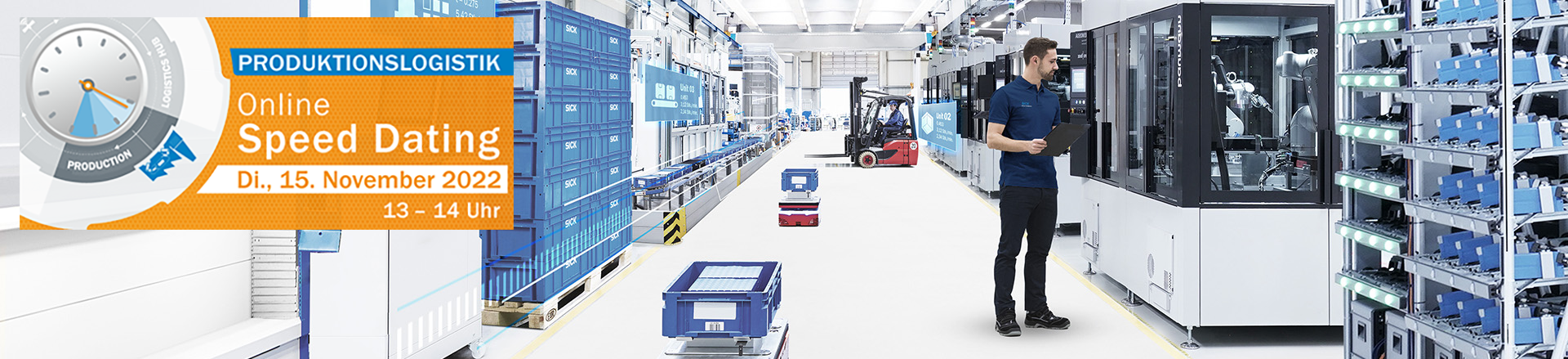 SICK Produktionslogistik Online Speed Dating 2022